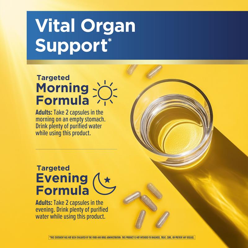 3 Day Liver Cleanse Vital Organ Support, 12 Vegetarian Capsules