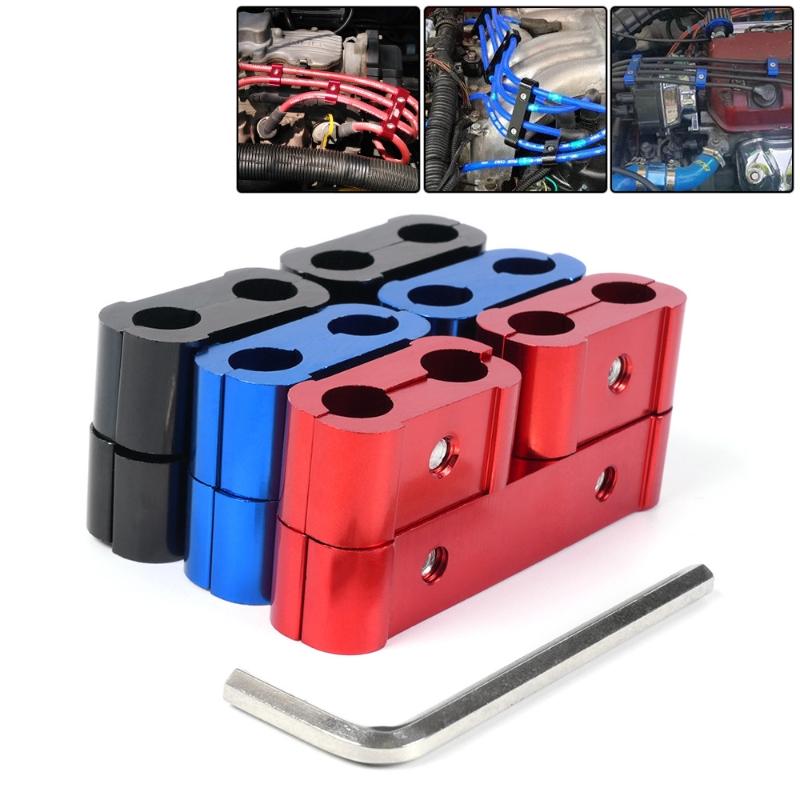 Car modification with three spark plug wire dividers, fixing devices ...