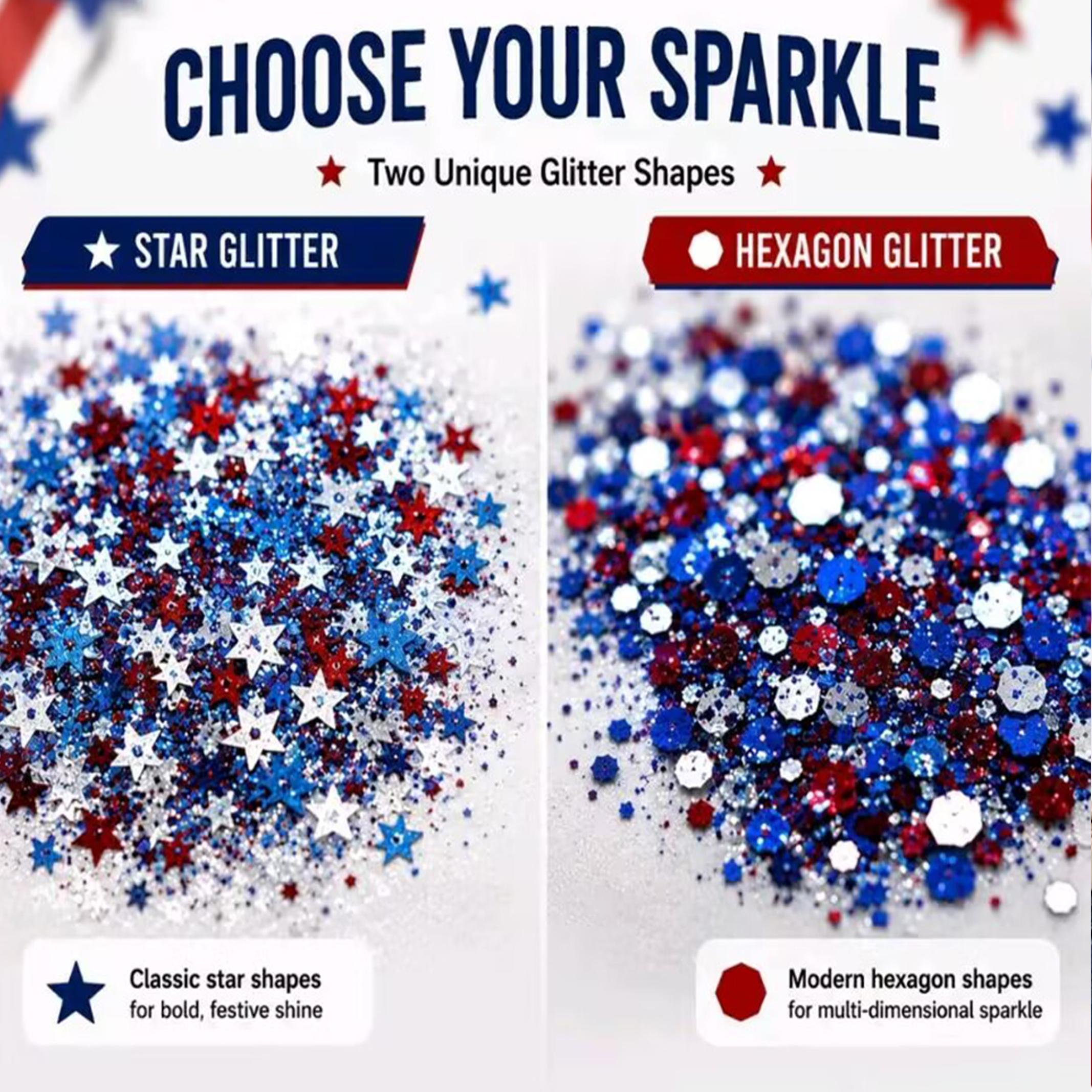 July 4th Glitter Stick | Red, White & Blue Body and Hair GlitterPerfect ...