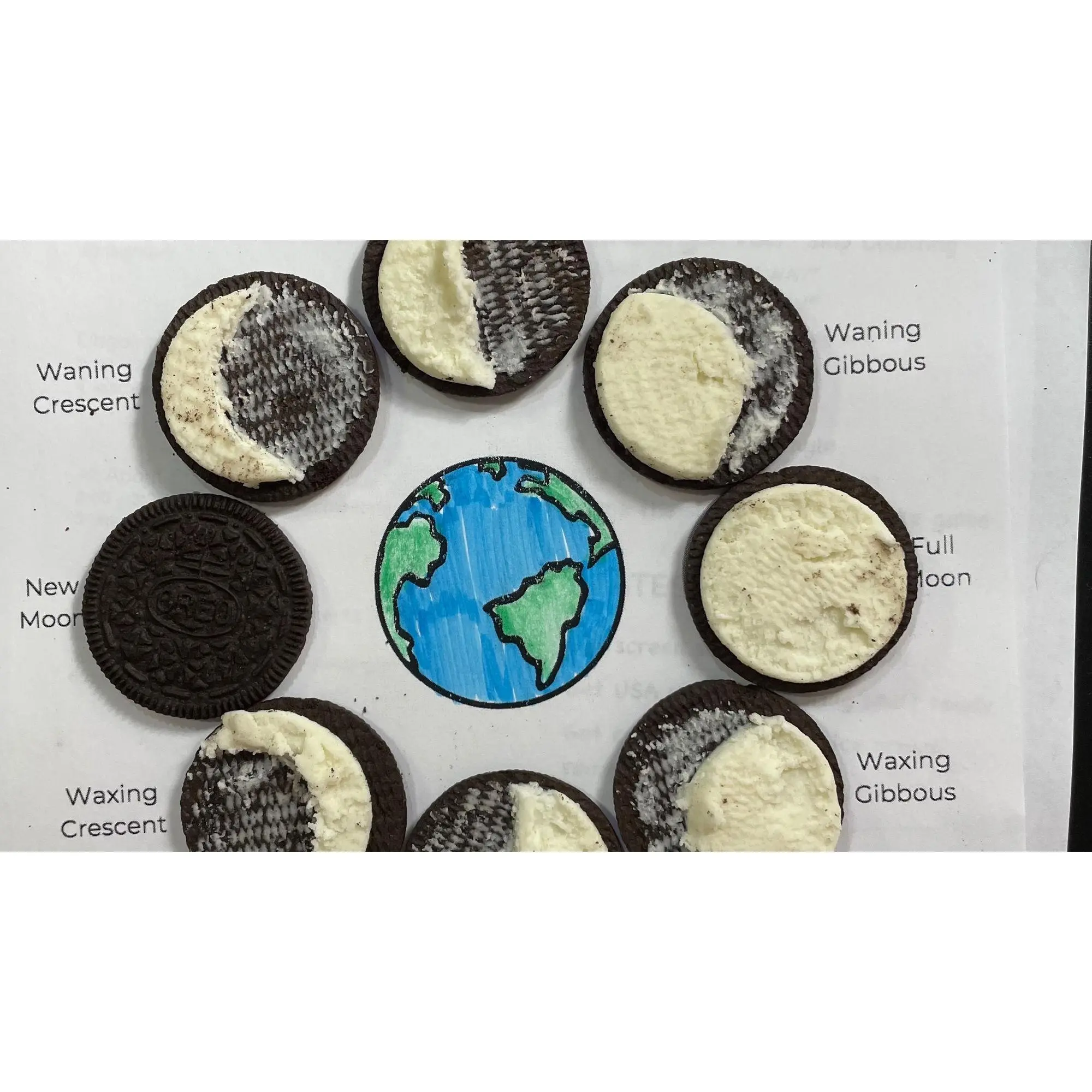 Phases of the Moon With Oreos Science Experiment Journal & Step-By-Step ...