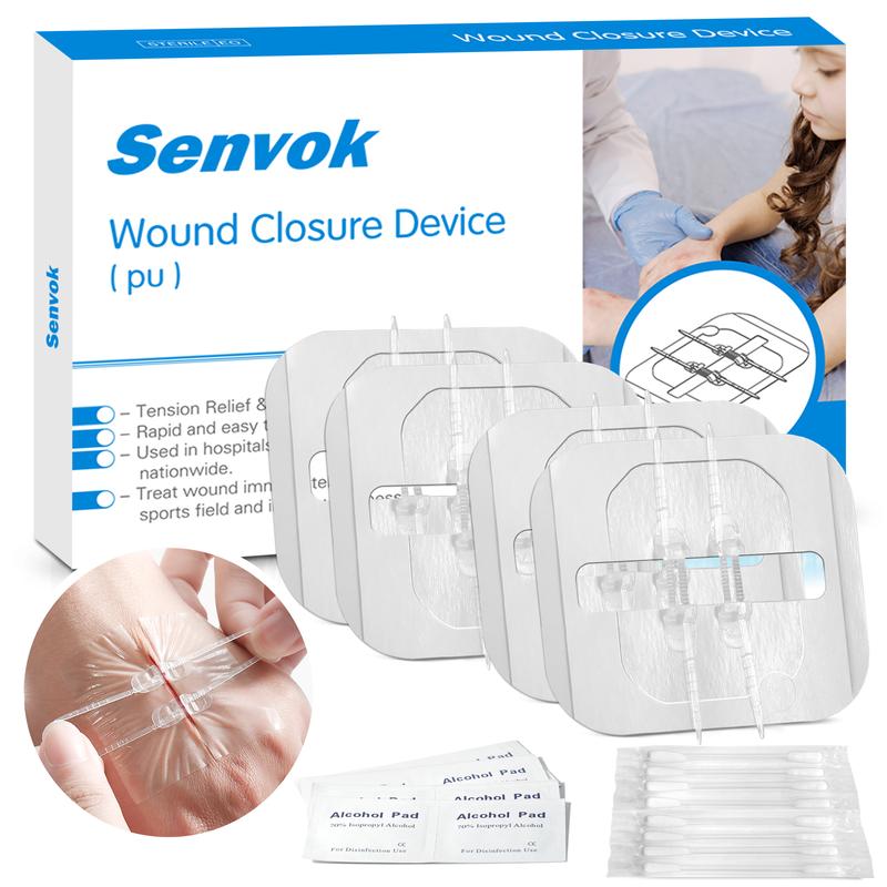 Senvok PU Sutures Butterfly Bandaids 4 Pcs Laceration Kit Surgical ...