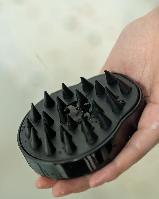 [RUBY VIBE CO] Root Refresh Scalp Massage Brush Soft Silicone Shampoo ...