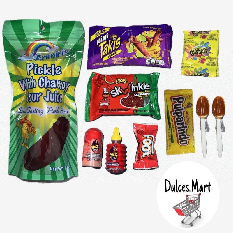Takis Fuego Snack Chamoy Pickle Kit USA - Chamoy Pickle Flavor - Crispy ...