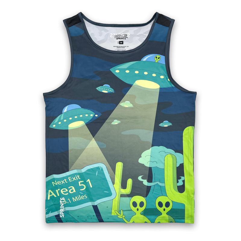 Mens Running Tank - Uninvited Alien Antics - TikTok Shop