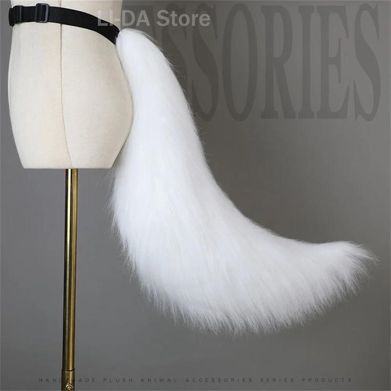 Anime COS Cat Fox Tails Plush Cosplay Big Tails Dog Furry Tail Role ...