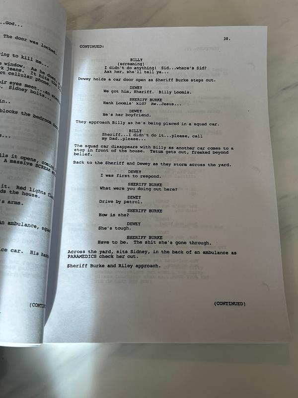 Scream Signed Autographed Script Full Screenplay Full Script Reprint ...