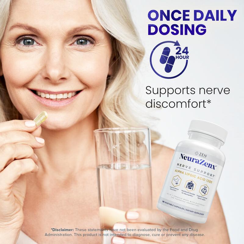 Neurazenx Nerve Support & Peripheral Neuropathy Support Supplement (2-Pack)