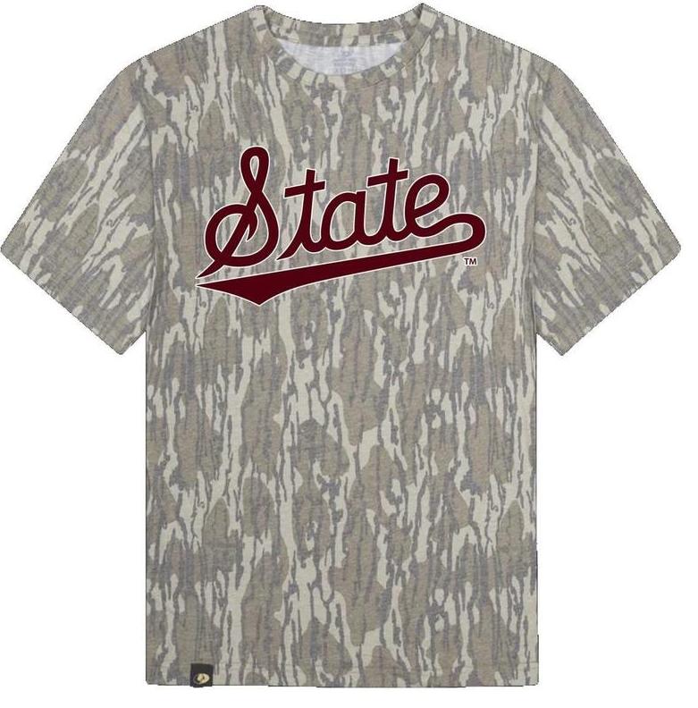 Mississippi State Script Camo Tee – Classic Collegiate Logo on Hunting ...