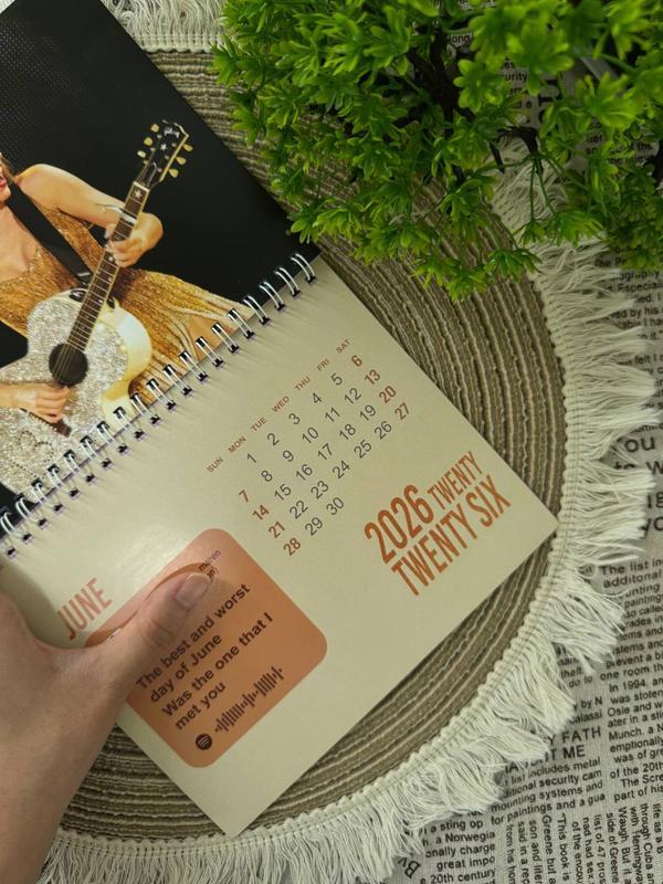 Singer 2026 New Year Calendar, Singer Lyrics Month Calendar, 2026 Wall ...