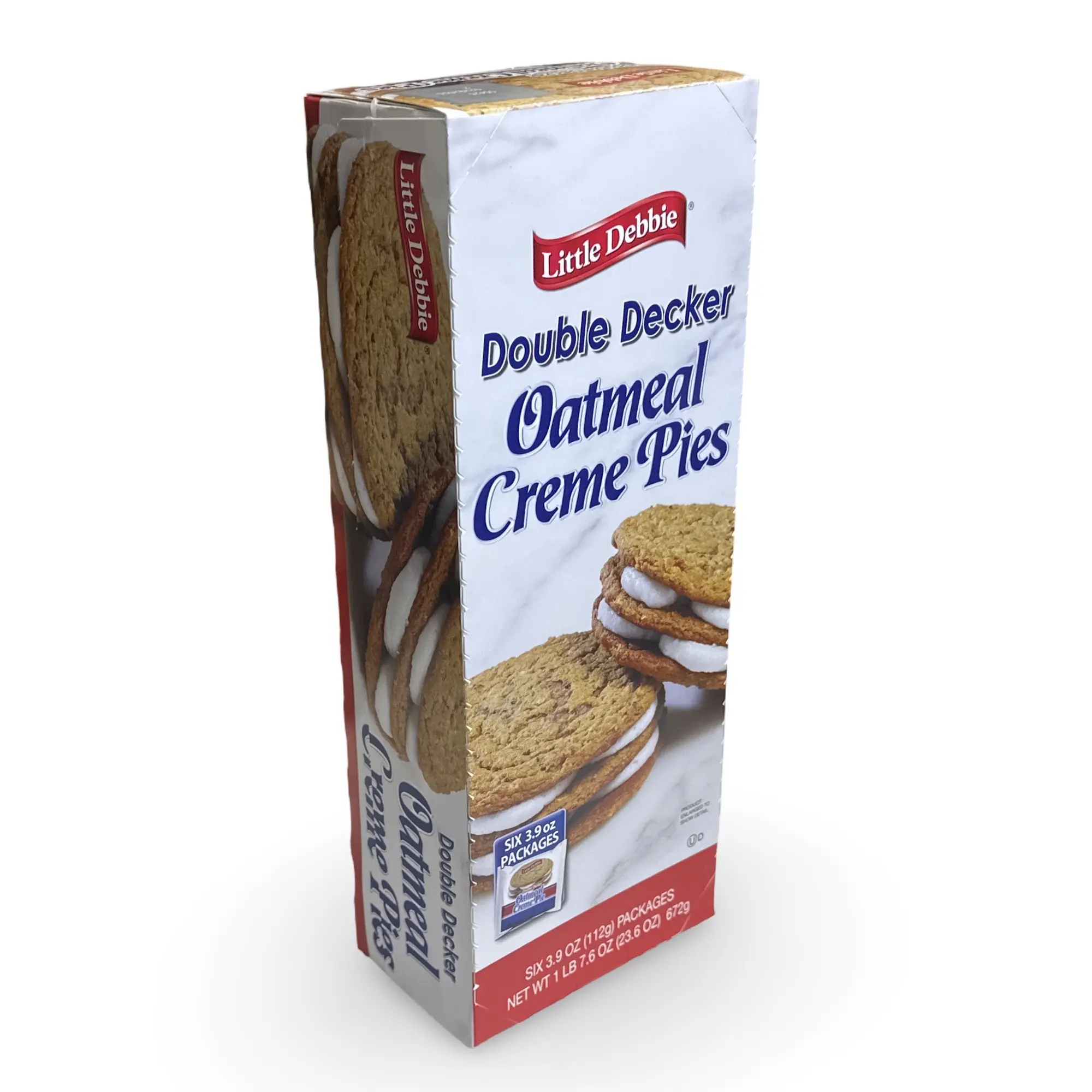 Little Debbie Oatmeal Double Decker Rounds, Indiv. Wrapped, 3.9 oz, 6 ...