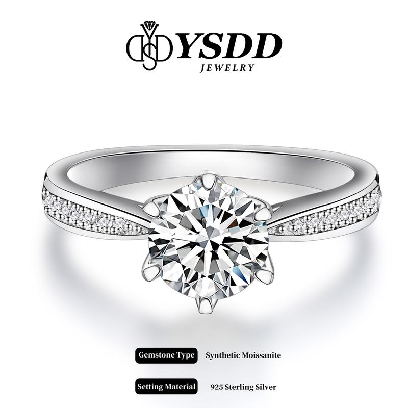 223 Classic】Tapered Channel-Set Synthetic Moissanite Engagement ...