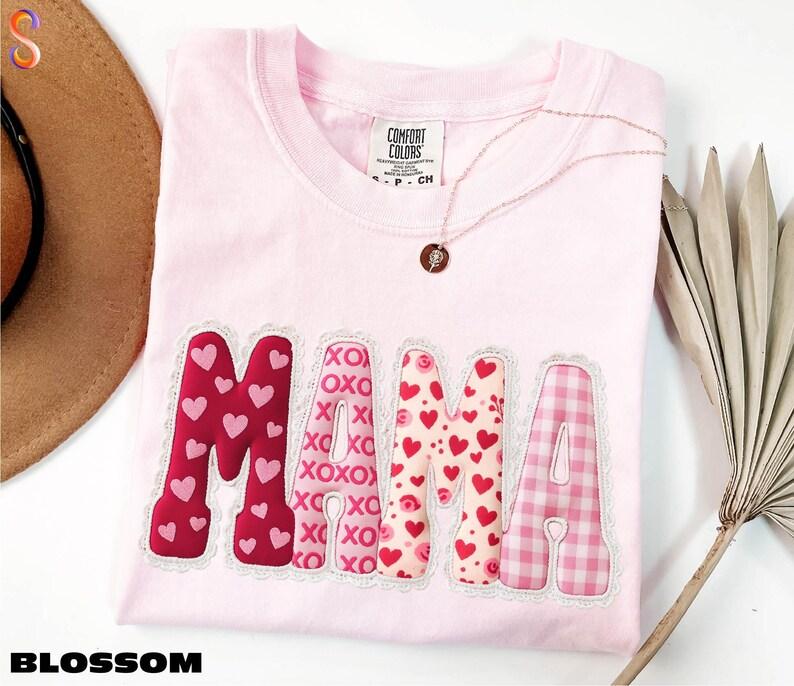 Comfort Colors Valentines Mama TShirt, Mom Love Tee, New Mom Gift ...