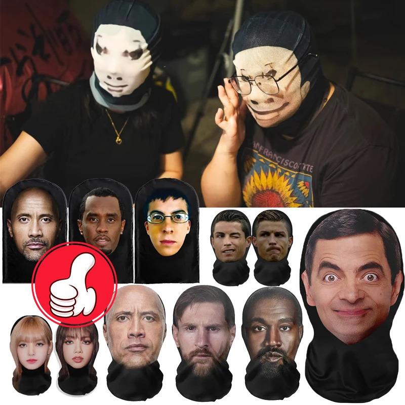 Realistic 3D Face Masks for Men Women Cosplay Mask Full Face Hip Hop ...