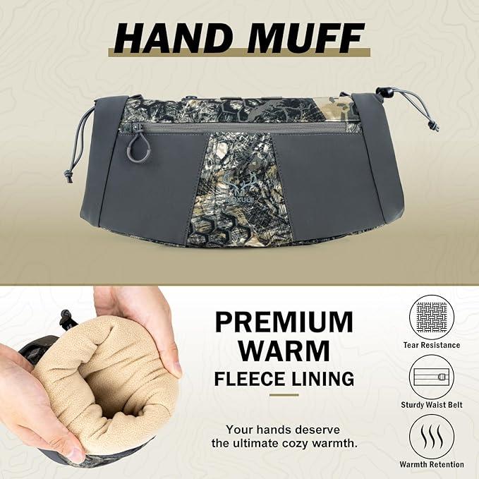 Hunting Hand Warmer Muff: Portable Fleece Waist Handwarmer Pouch ...