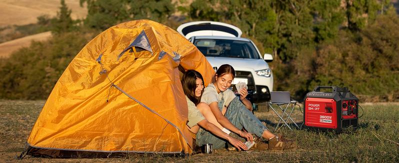 PowerSmart 3600 Watt Quiet Portable Inverter Generator, RV Ready 30A ...