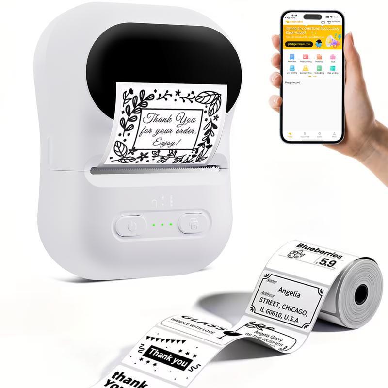 Upgraded Version Mini Label Maker Machine with Tape, Portable Bluetooth ...