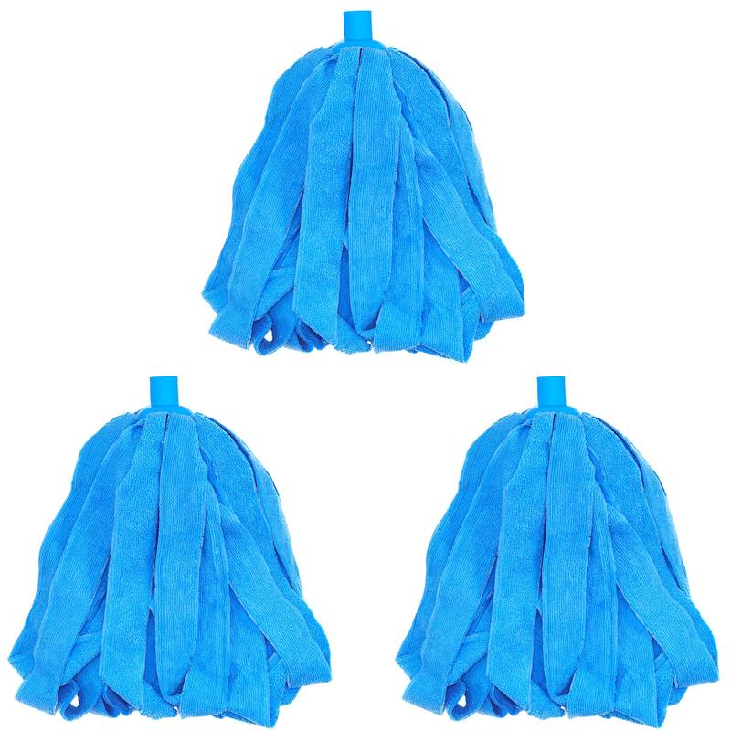 Microfiber Cloth Mop Replacement Blue Compatible With Standard 3/4 Inch ...