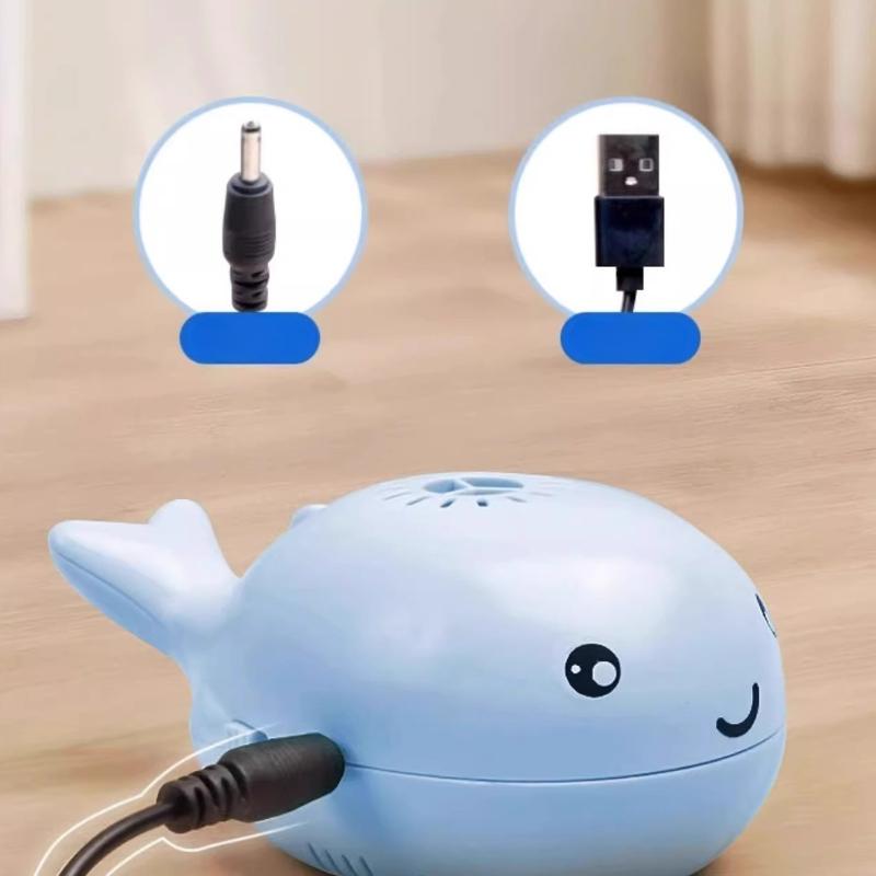 Interactive Cat Electric Ball Toy Simulated Whale Kitten Toy USB Dual ...