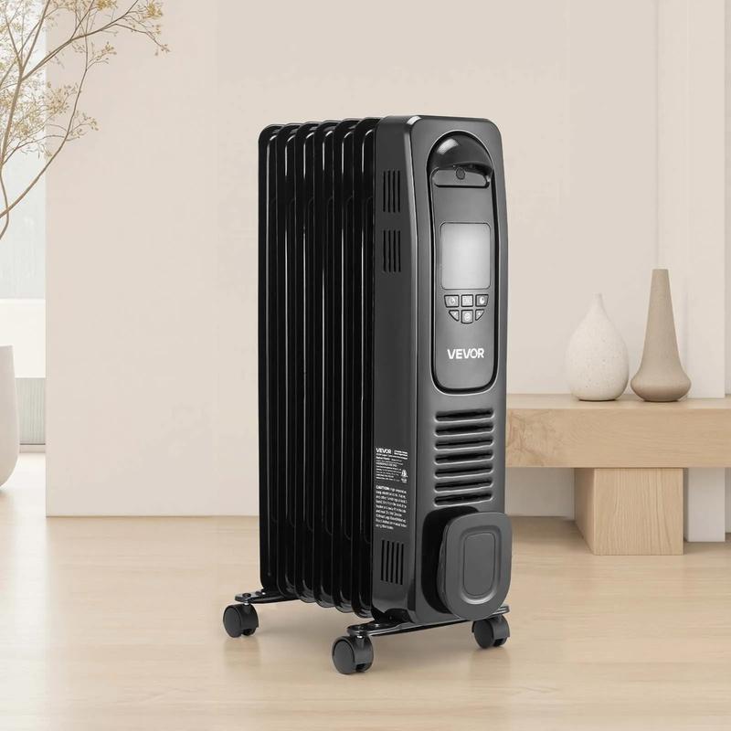 TikTokShopBlackFridayVEVOR Electric Oil Filled Radiator, 1500W Radiant ...