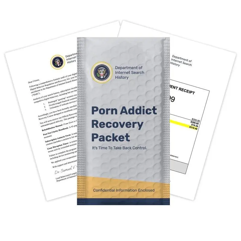 "P Addict Recovery" ANONYMOUS Prank Mail Envelope - Funny Anonymous ...