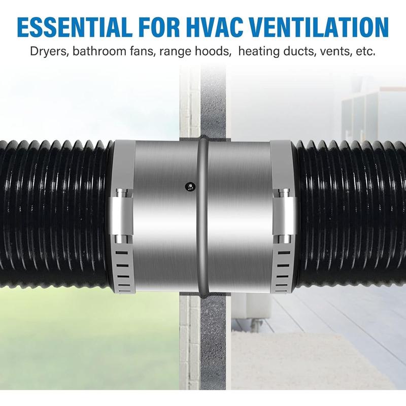 6 inch Backdraft Shutter Damper Back Draft Blocker, One-Way Airflow ...