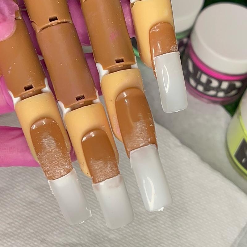 Nail Training Practice Hand with 100 pcs tips, Nail Display Manicure ...