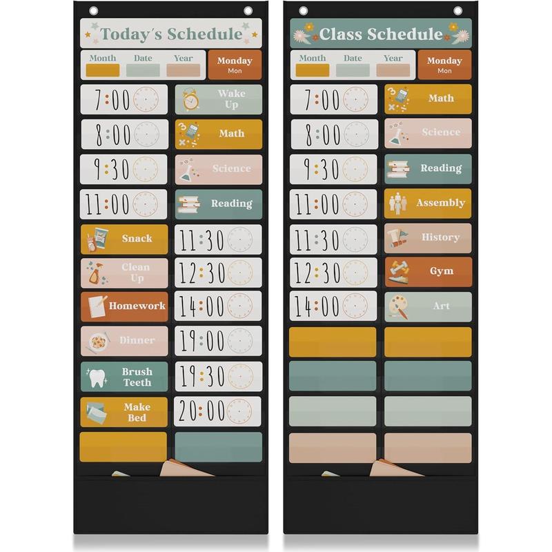 The Ultimate Pocket Chart for Classroom - Beautiful Daily Schedule ...