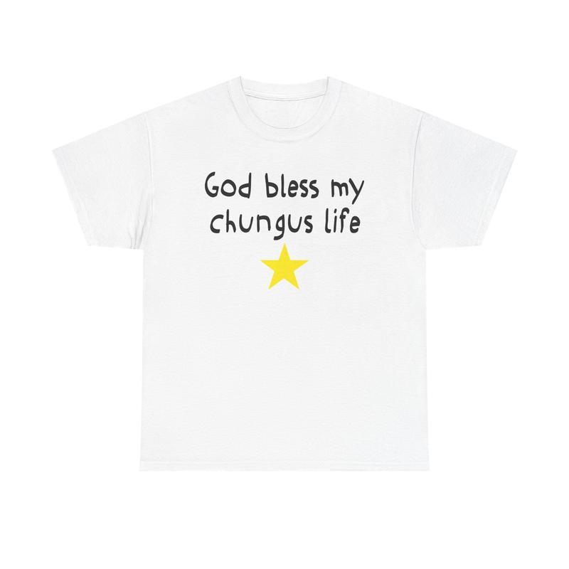 God Bless My Chungus Life Tshirt, 100% Cotton Funny Meme Shirt - TikTok ...