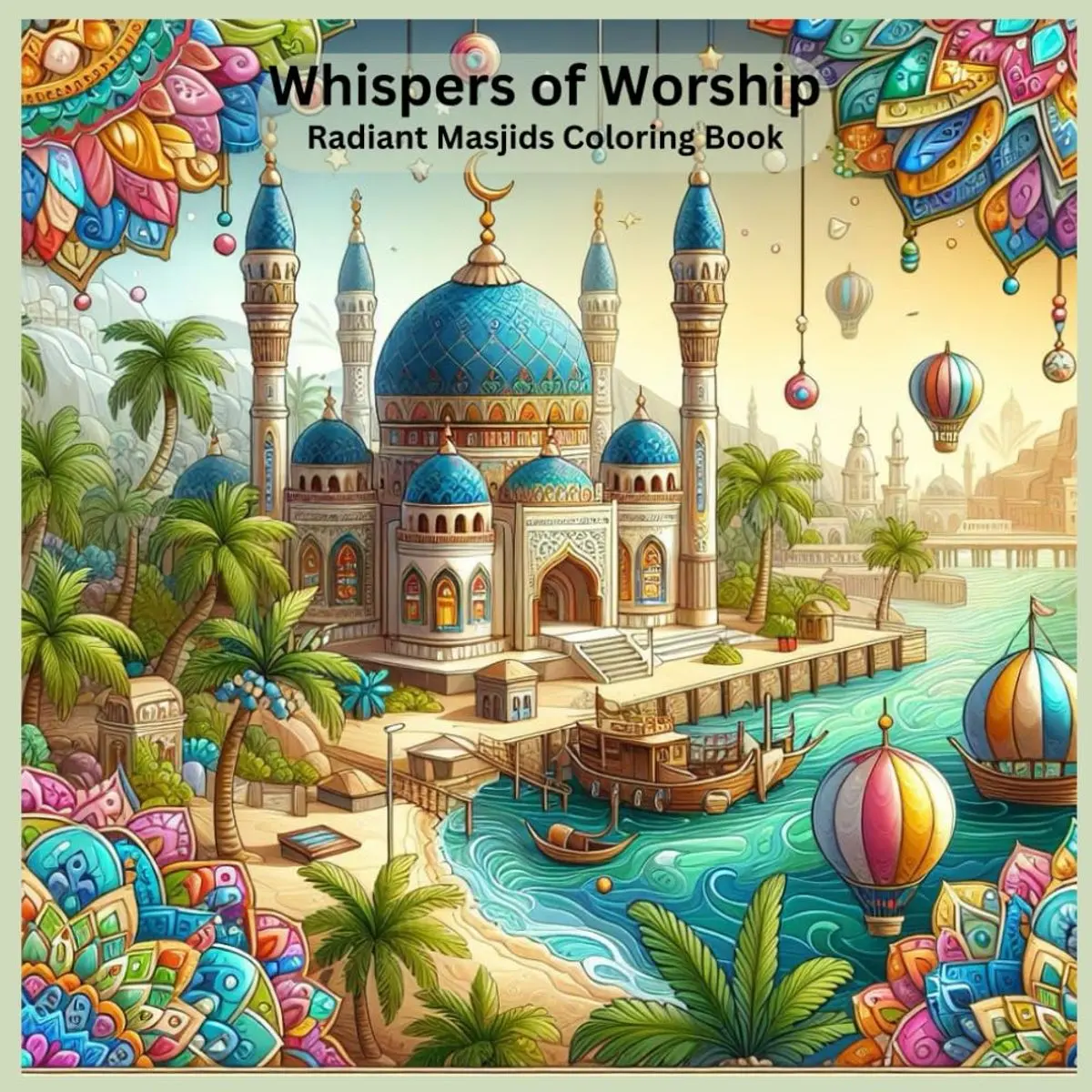 Whispers of Worship - Radiant Masjids - Mosques Islamic Coloring Book ...