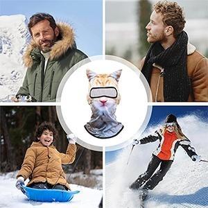 3D Cat Ski Balaclava Sheisty Face Mask with Ears for Music Festivals ...