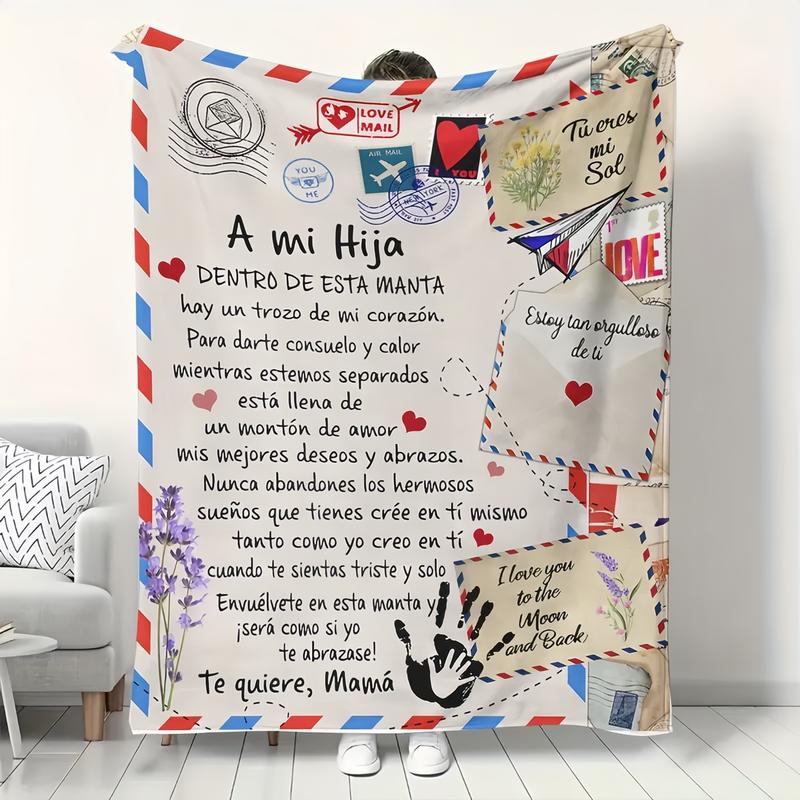 A Letter to My Son & My Daughter Custom Blanket Soft Throw Blanket for ...