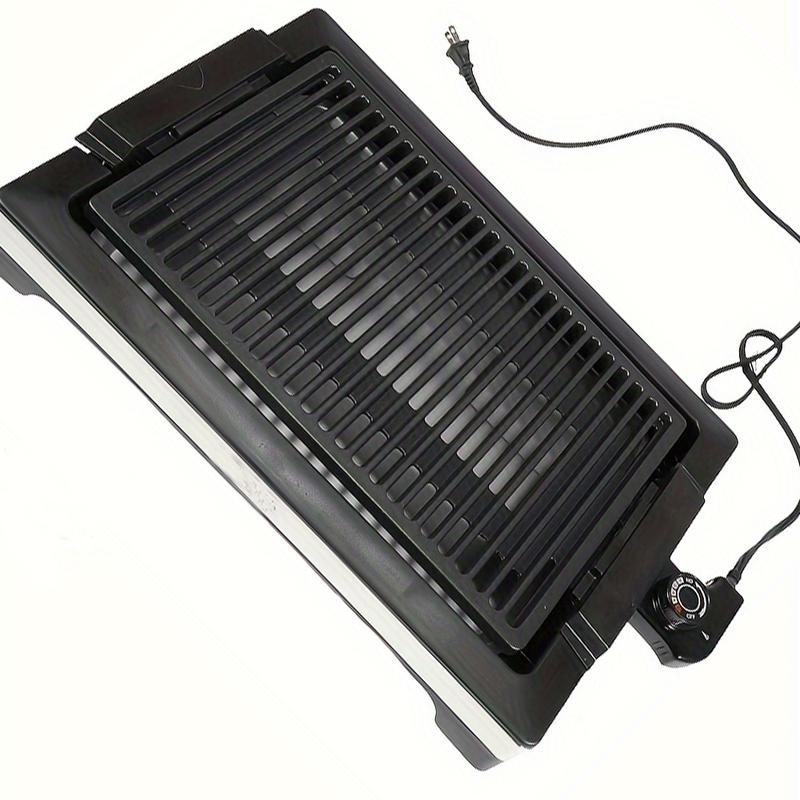 1600W Portable Electric Grill – Smokeless Non-Stick Design with 5-Level ...