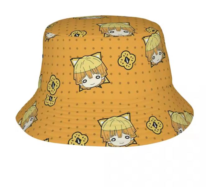 Kimetsu No Yaiba Bucket Hat Teen Foldable Outdoor Anime Fisherman Caps ...