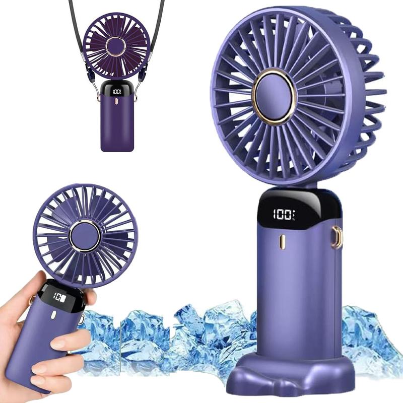 3-in-1 Hand Fan, 4000mAh Portable Fan - Mini, Foldable, USB ...
