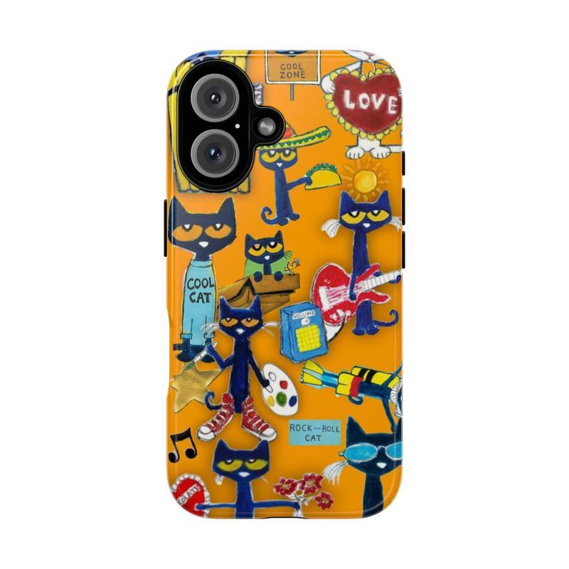 Cool Petee the Cat Phone Case, Fun Artistic Protective Cover for Cat ...