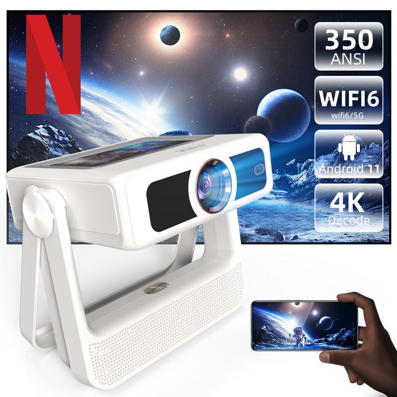 Touch Screen Portable Projector [Auto Focus/350 ANSI/Native 1080P ...