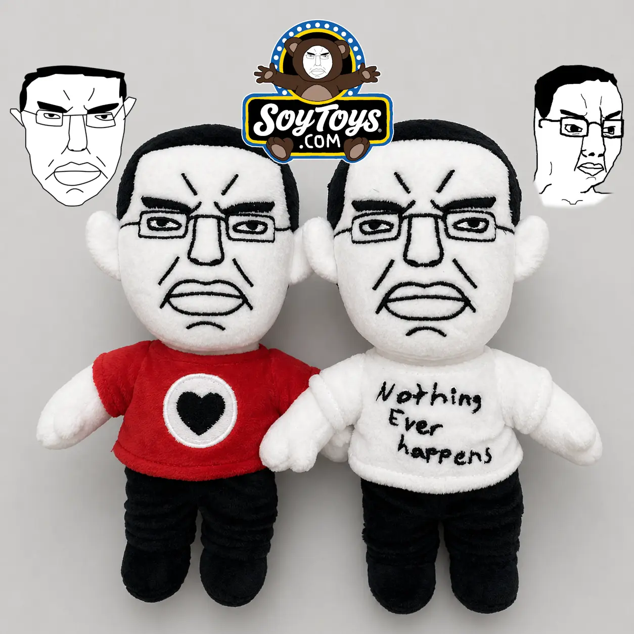 Chud Soyjak Plush with removable clothes - TikTok Shop