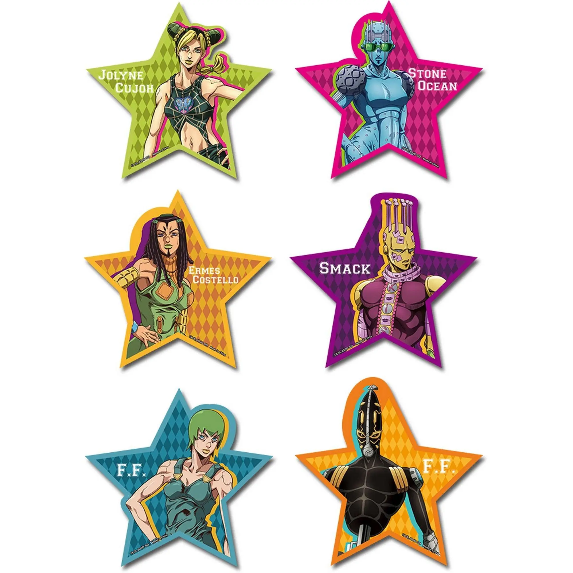 Jojos S5 Stone Ocean - Characters Die-Cut Sticker - TikTok Shop