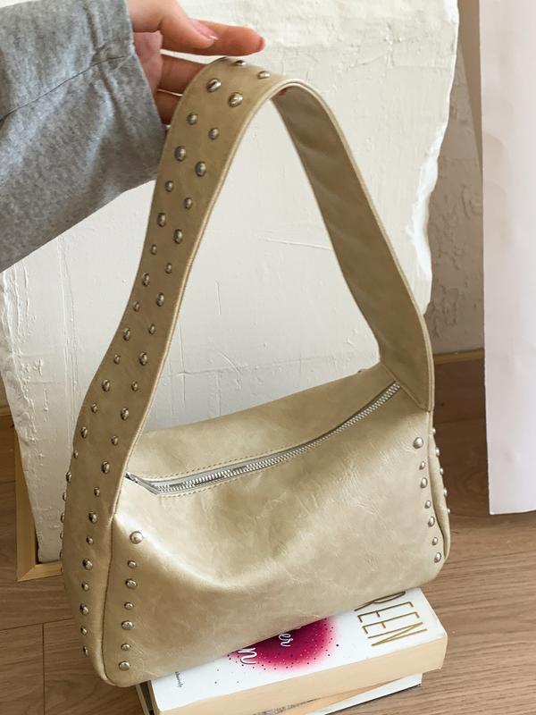 Fashion Rivet Retro Urban Style Shoulder Bag Elegant Ladies Handbag ...