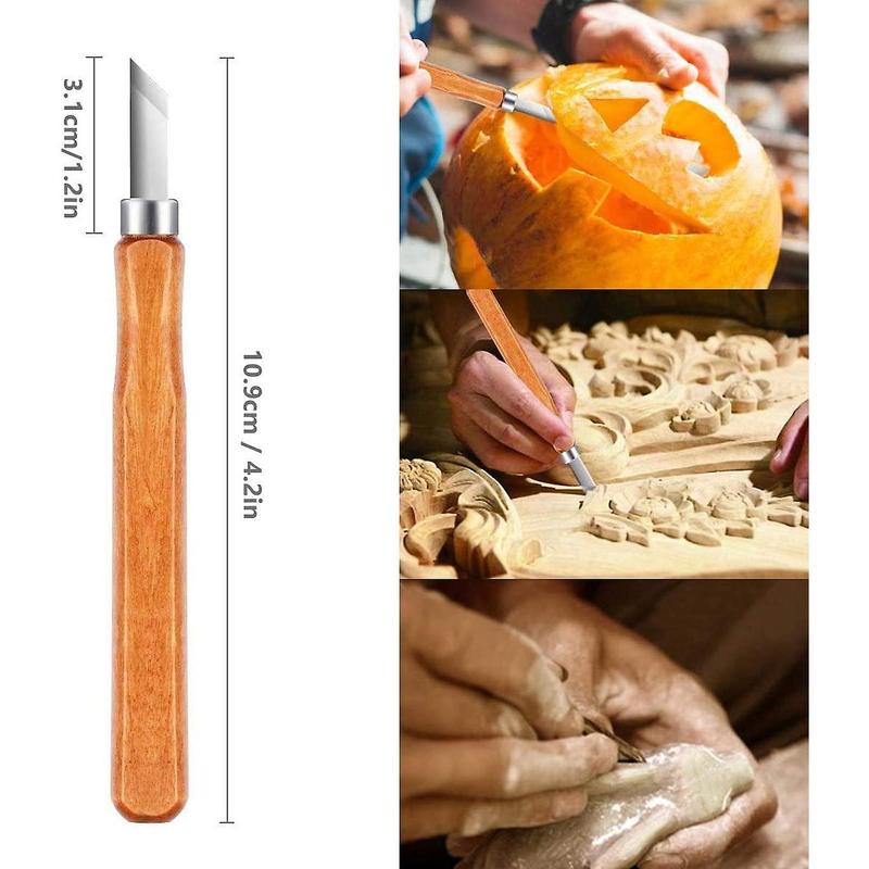 12pcs Wood Carving Tools Kit, Wood Chisel Wood Carving Knife Handmade ...
