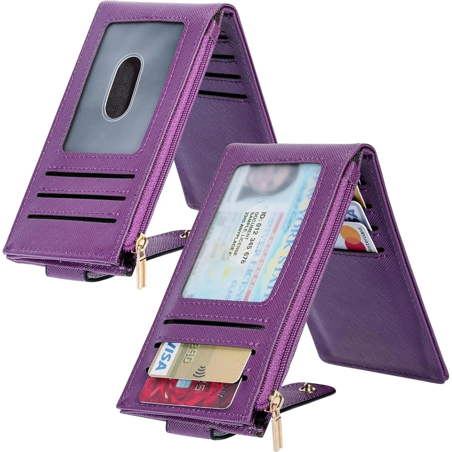 Women's RFID Slim Card Holder Wallet: Thin Bifold with Multi-Card Case ...