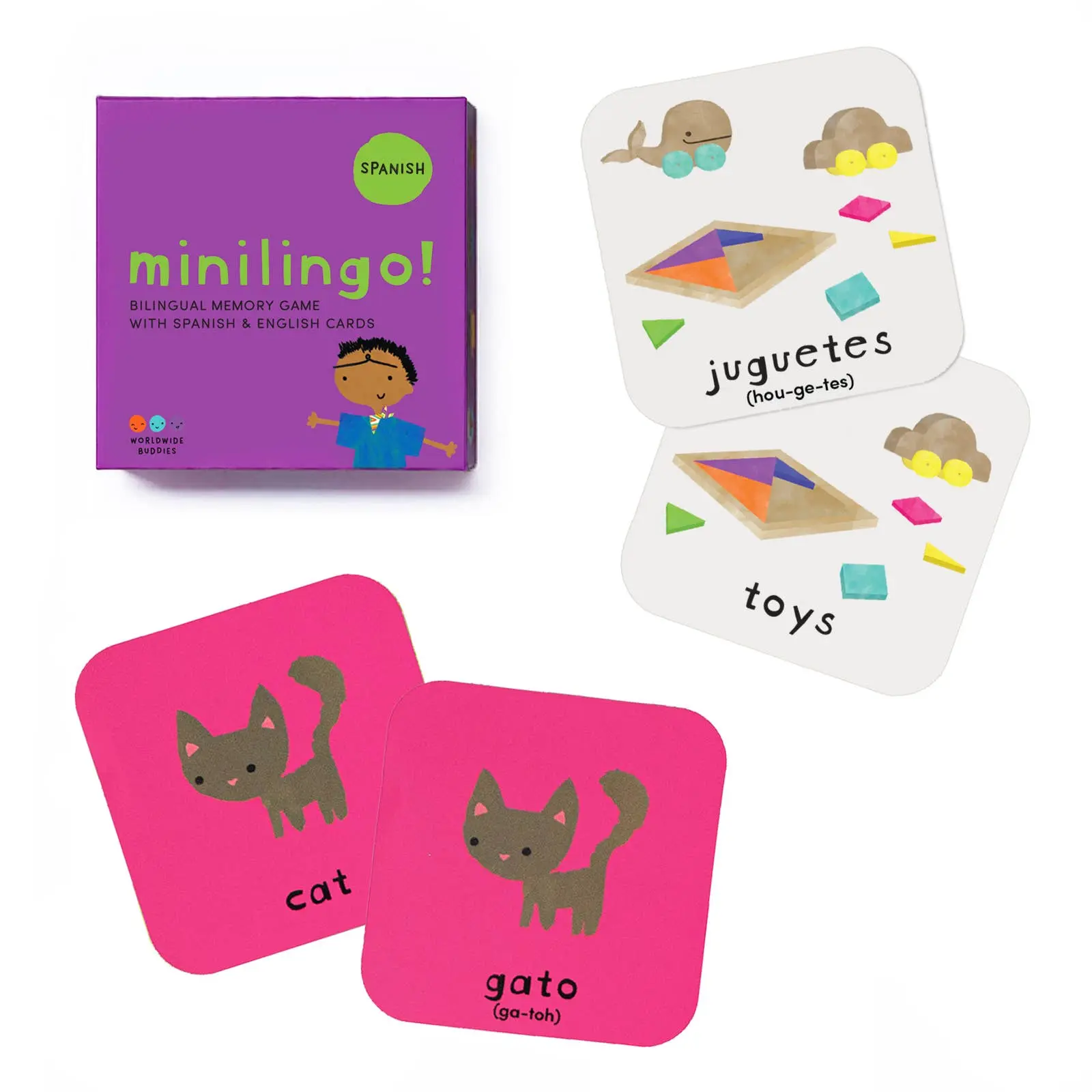 Spanish English Bilingual Flashcards for Kids Learning Cards Preschool ...