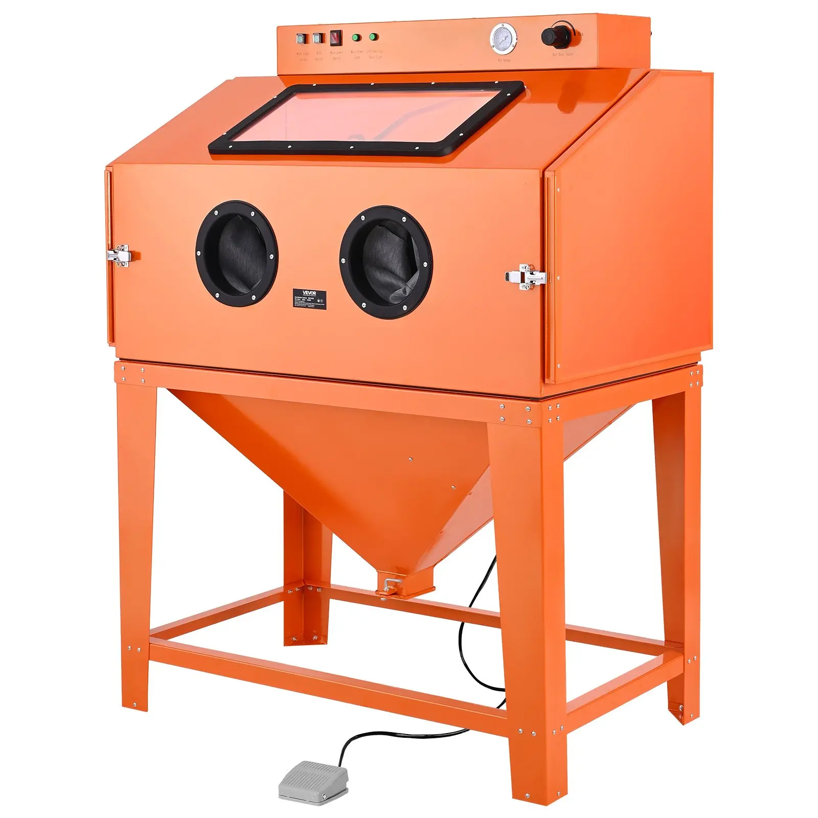 fathersdaygift VEVOR 115 Gallon Sandblasting Cabinet, Heavy Duty Steel ...