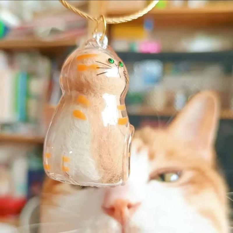 Cute Cat Fur Memory Charm – Shaped Charm for Collecting Pet Fur ...