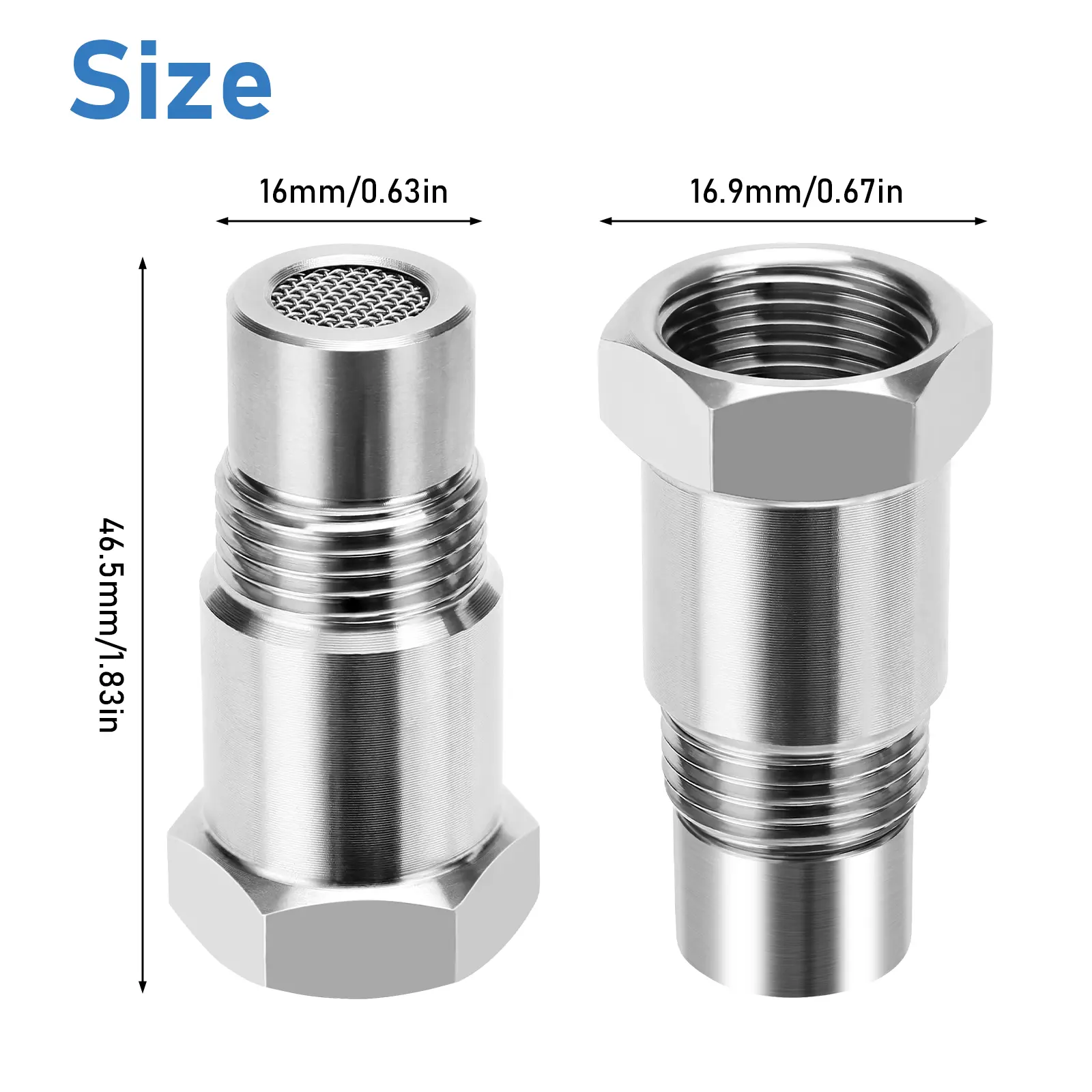 M18*1.5 Stainless Steel Thread Extension Fitting,Precision-Machined ...