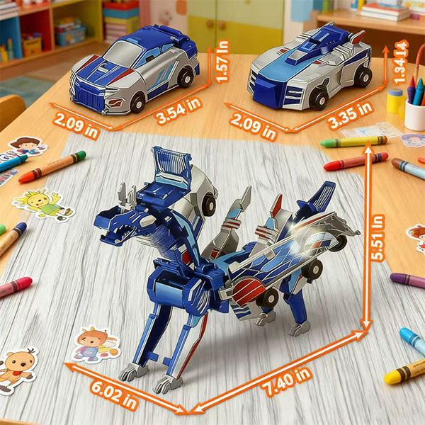 Magneto Dino Transform Car Toy - 2-in-1 Collision Morphing Vehicle ...