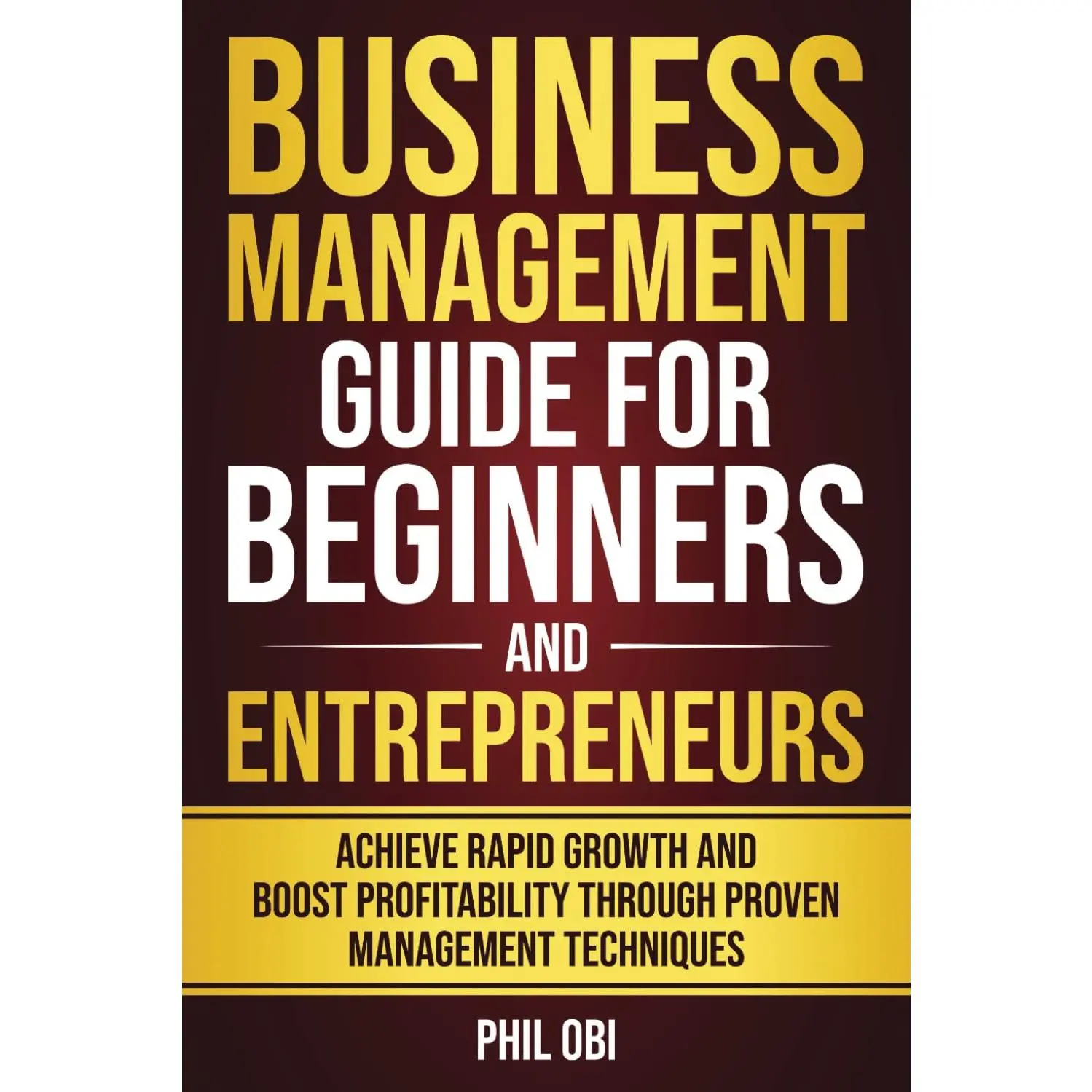 BUSINESS MANAGEMENT GUIDE FOR BEGINNERS AND ENTREPRENEURS: ACHIEVE ...
