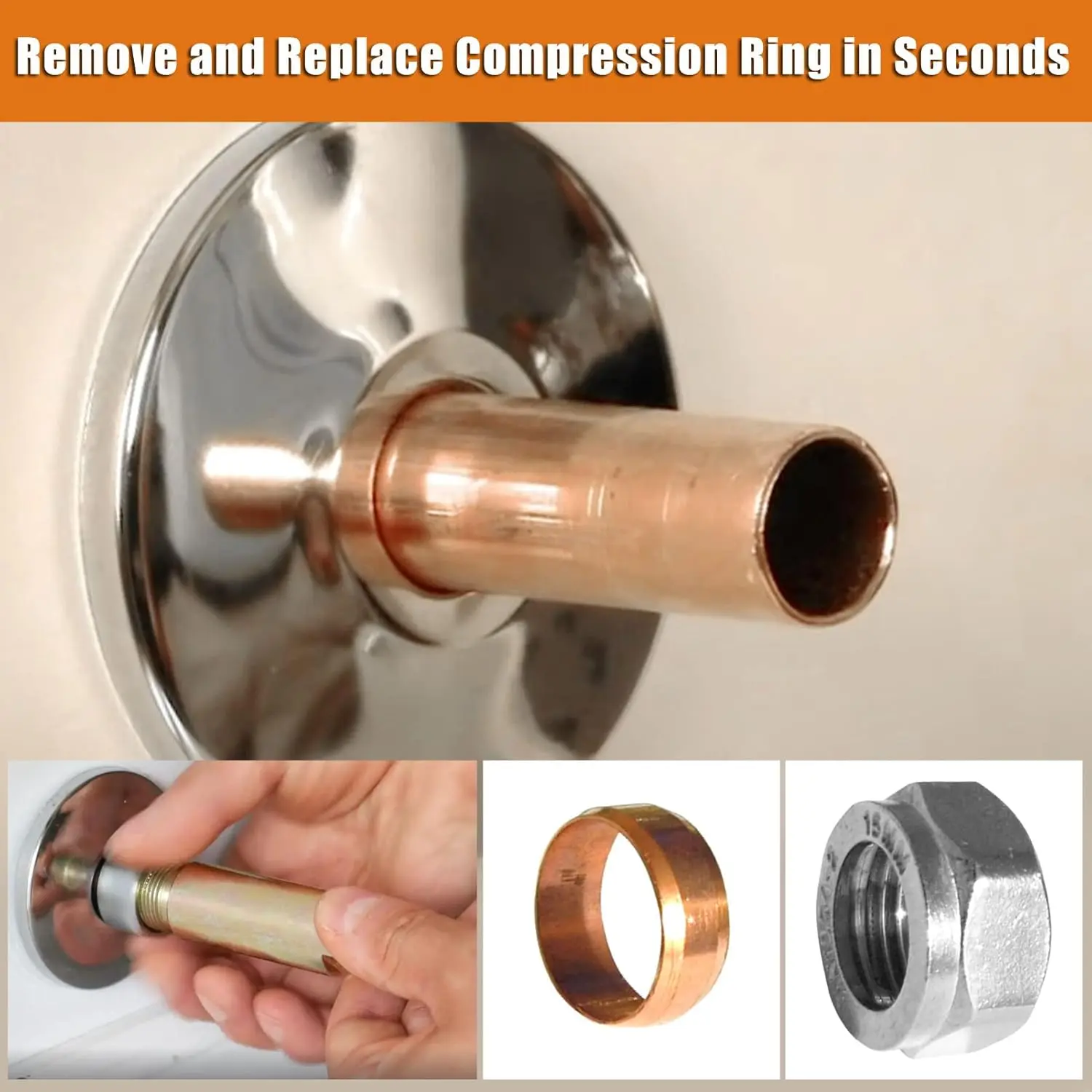 Compression Sleeve Puller Tool Remove Nut & Ferrule Of Pipe 03943 ...