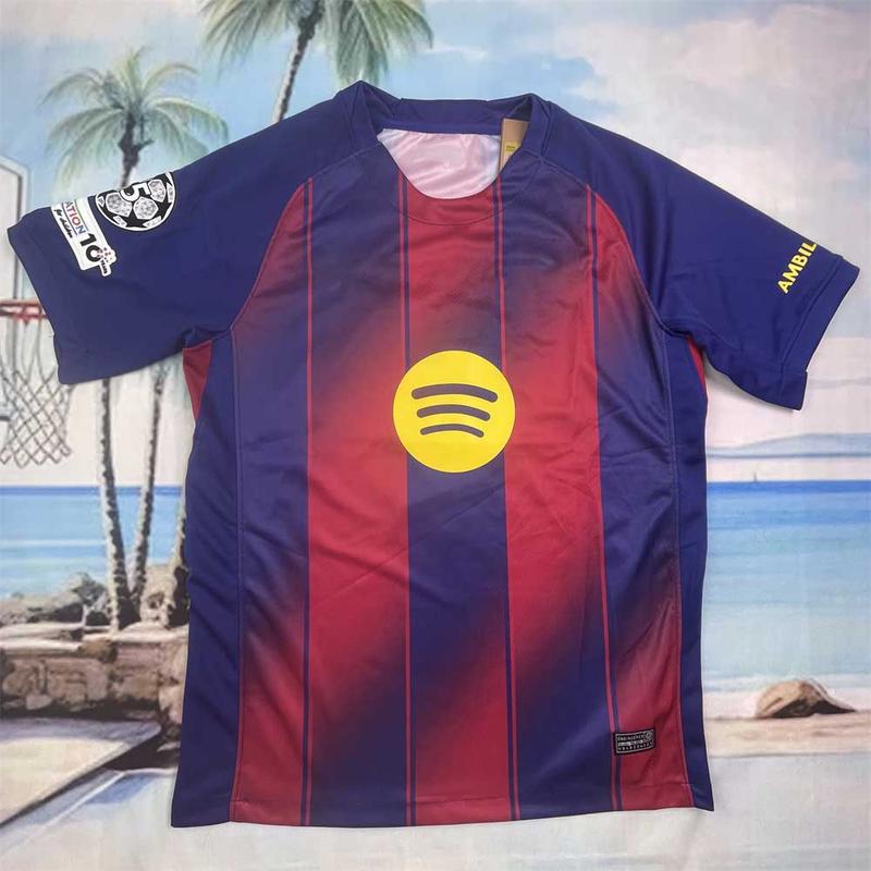2025-26 UEFA Champions League Home Kit Robert Lewandowski #9 Short ...