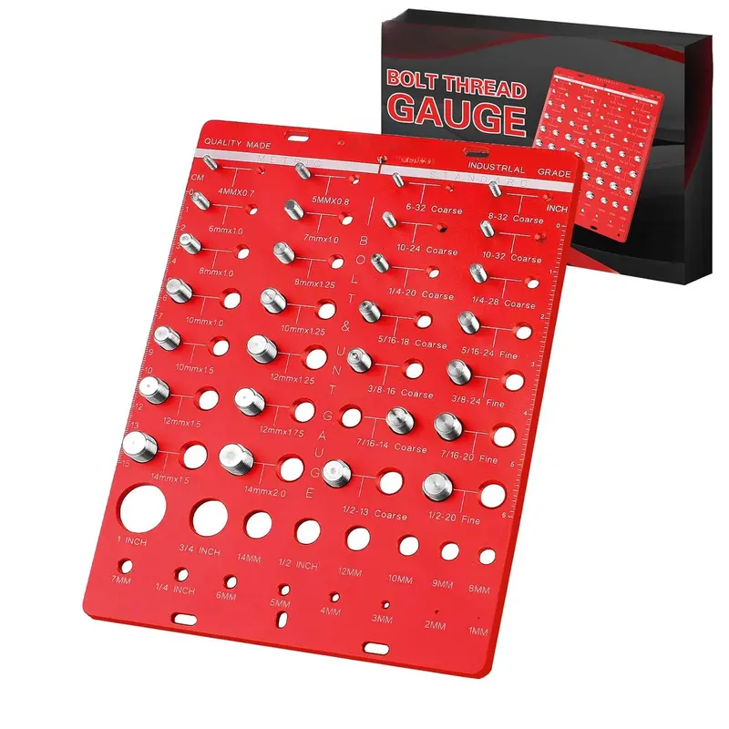 Bolt Size Finder Tool 44 Nut And Bolt Thread Checker Standard And ...